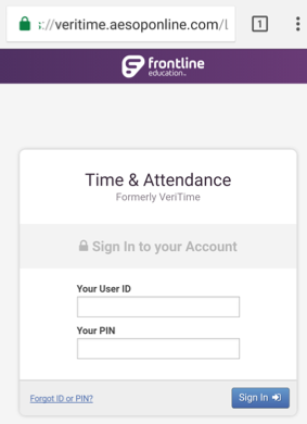 Clocking in Through the Web Clock – Frontline Education